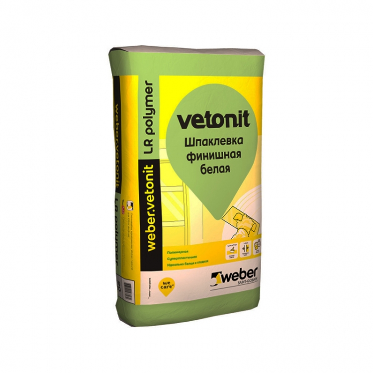 Шпатлевка финишная Weber.Vetonit LR Polymer 20 кг купить в Москве в ...